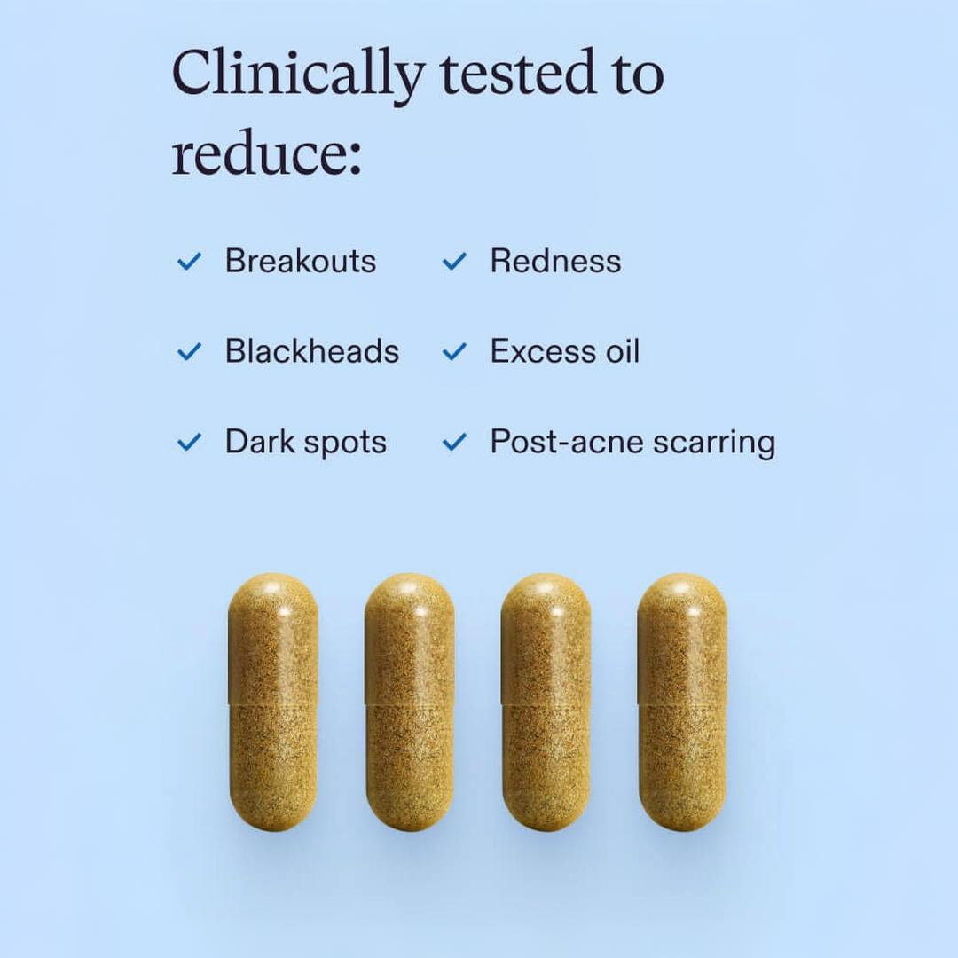 Nutrafol® Clear Skin Nutraceutical (for Women 18+) 1-Month Supply ...